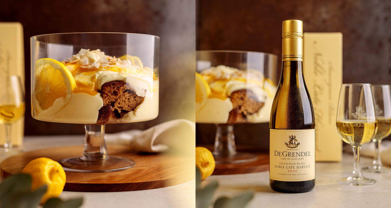 Malva Lemon Mousse Trifle & De Grendel Noble Late Harvest – De Grendel ...